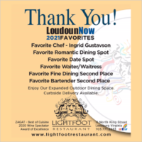 Serving American Cuisine in Leesburg Virginia - Lightfoot Restaurant